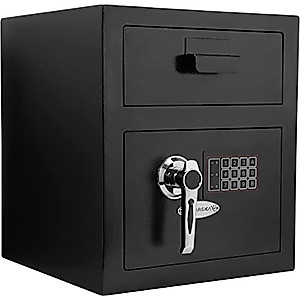 Barska AX11932 Standard Keypad Security Depository Drop Safe 0.72 Cubic Ft,Black