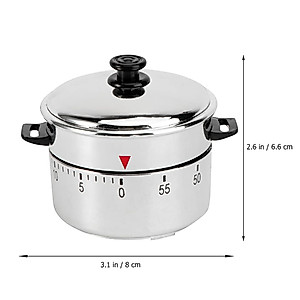 GANAZONO Mechanics Tools 2pcs Timer Stainless Steel Student Smoky Oven Kids Tools