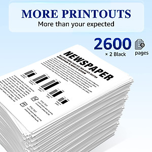 HaloFox Compatible Toner Cartridge Replacement for Brother TN660 TN-660 TN630 TN-630 for Brother MFC-L2700DW MFC-L2740DW HL-L2300D HL-L2380DW HL-L2320D DCP-L2540DW Printer (4 Black, High Yield)