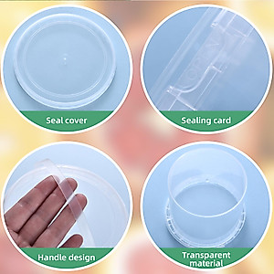 SHPii 68 oz Ice Cream Tub with Lid, Tamper Proof, BPA Free, Freezer and Microwave Safe Food Storage Container, Reusable Airtight Container, Leak Proof Tub for Snacks Deli Fruits, Drinks.(10 pack)