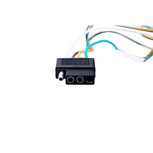 MaxxHaul 4-Pin Flat Trailer Wiring Harness Kit 25' Male and 4' Female [18 Gauge Color Coded Wires] for Utility & Boat Trailer Wire Kits Blue