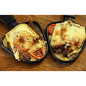 Kosmosta Non-Stick Coated Mini Grill Cheese Pan Melting Accessories for Raclettes Replacement trays Raclette Dishes Mini raclette pans, Triangle Shape(8PCS)