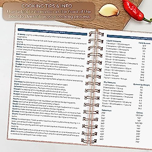 Clever Fox Recipe Book Spiral – Make Your Own Family Cookbook – Blank Recipe Notebook Organizer – Empty Cooking Journal to Write In Recipes – Medium Size, 6.3”x8.3”, Hardcover (Rose Gold)