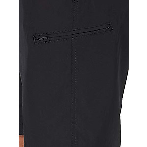 Wrangler Authentics mens Performance Side Elastic Utility Cargo Shorts, Black, 34 US
