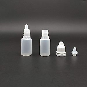 TRENDBOX 10 Pack 10ml Plastic Empty Eye Liquid Dropper Bottles