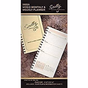 Scully Leather 2024 Pocket WIRED Weekly & Monthly Refill Page Size 3 1/4inch x 6 1/4inch