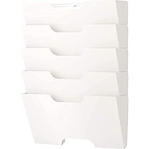 Ikea Kvissle 5 Shelve Metal Wall Magazine File Rack, White