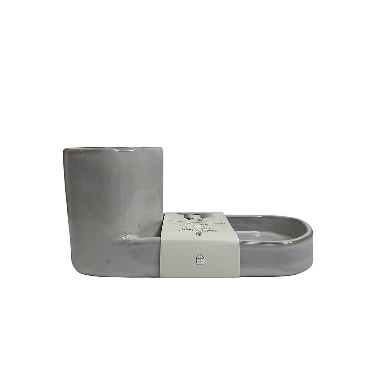 Heath & Hand Stoneware Kitchen Sink Caddy - Sour Cream