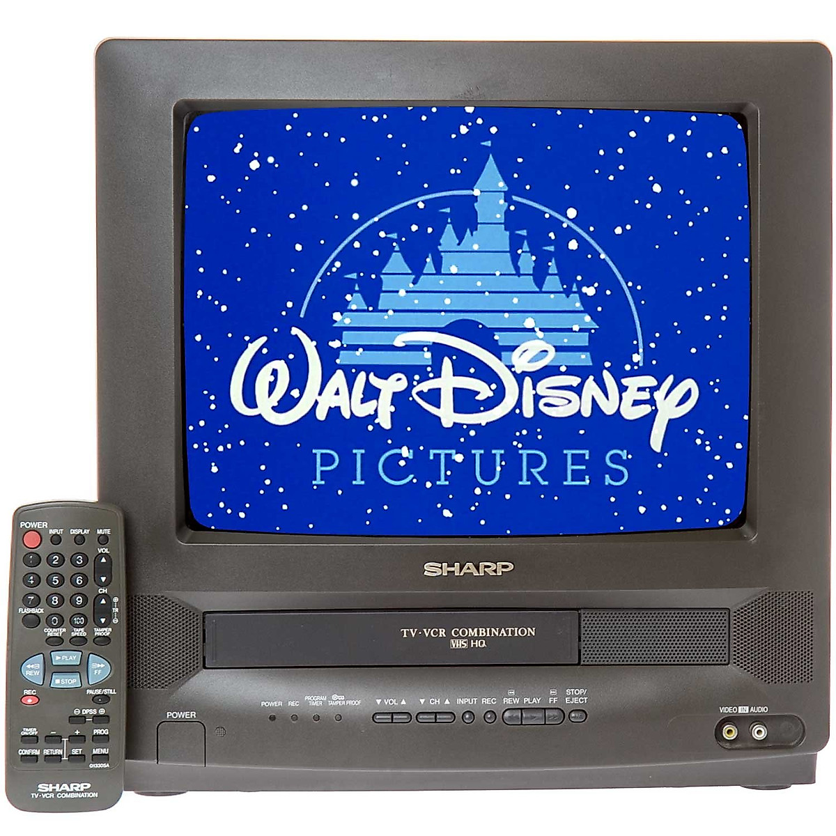 Sharp 13VT-L100 13" Television TV/VCR Combo w/ VHS HQ