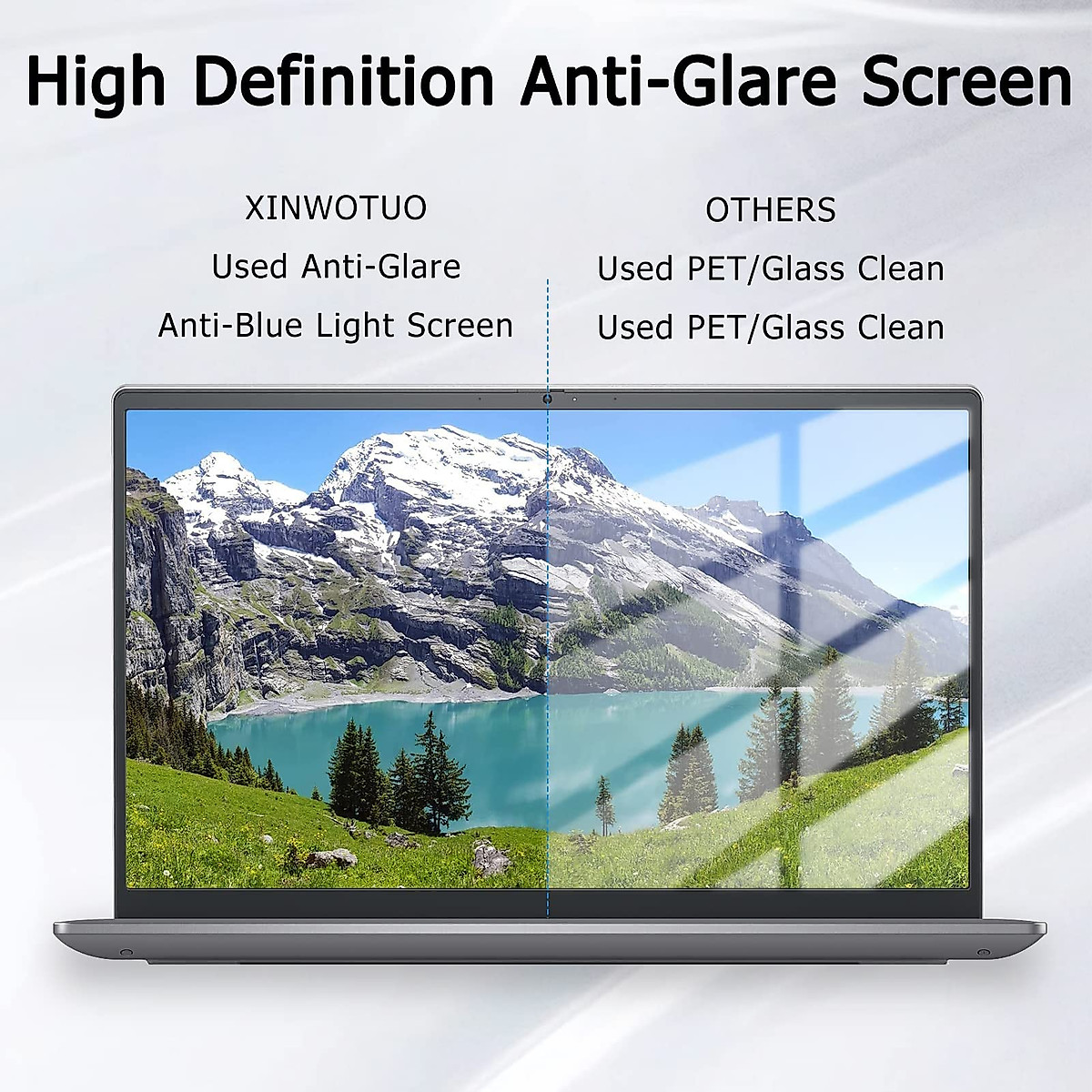 【2 Pack】 15.6 Inch Laptop Screen Protector Eye Protector Anti Blue Light Anti Glare Filter, Compatible with HP/Dell/Sony/Asus/Samsung/Lenovo/Acer/MSI/LG/Razer Blade 15.6” (Aspect Ratio 16:9) Laptop