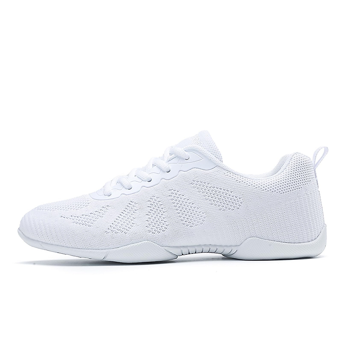 Eliogn Womens Cheer Dance Shoes Girls Cheerleading Dance Shoes Athletic Training Dance Breathable Cheer Competition Sneakers Cheerleading Fashion Sports Shoes Girls Tennis Walking Sneakers White 40