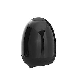 Aiscool Night Light Bluetooth Speaker, 3D Glass Music Bedside Table Lamp with 7 Colors, LED Touch Night Lamp Rechargeable Portable Lamp Gifts for Girls, Boys, Women, Men, Dad, Mom(Galaxy Black)