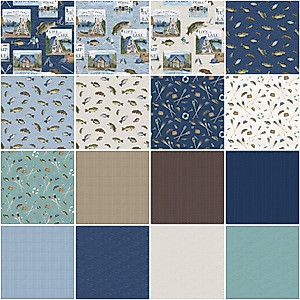 Tara Reed Wake at the Lake 5" Stacker 42 5-inch Squares Charm Pack Riley Blake Designs 5-14890-42