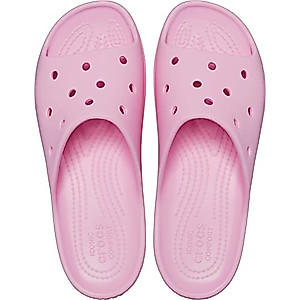 Crocs Women's Classic Slide | Platform Sandals, Flamingo, Numeric_7