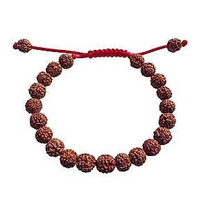 Hands Of Tibet Tibetan Mala Rudraksha Wrist Mala/Bracelet for Meditation (Plain)