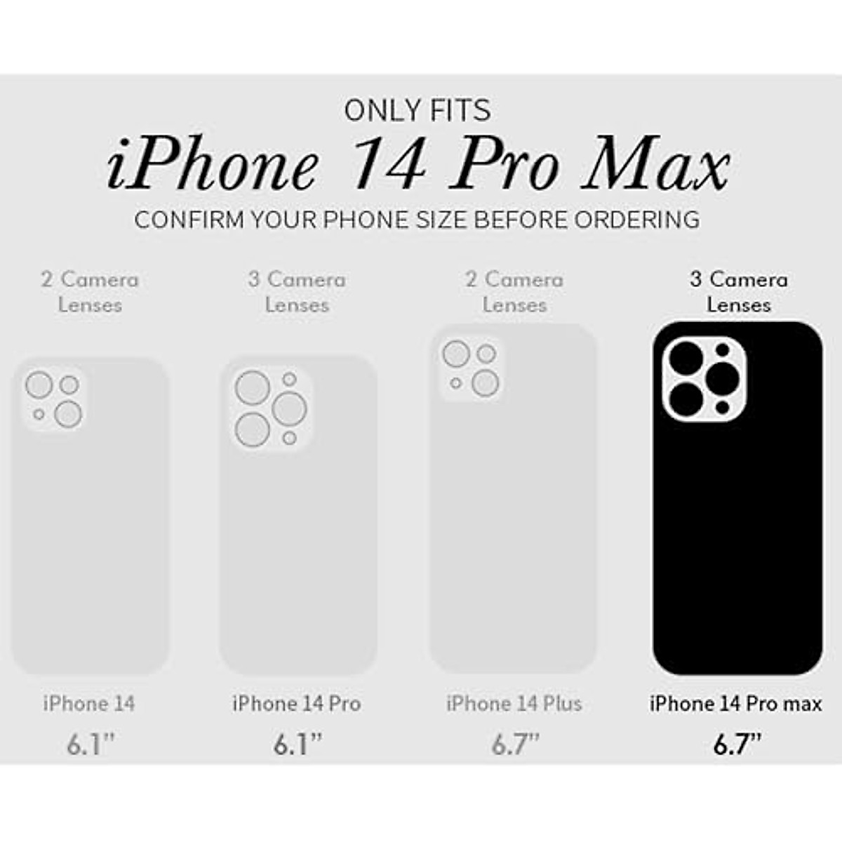 CUSTYPE Compatible with iPhone 14 Pro Max Case Wallet with Card Holder,360 Rotation Ring [Two-Way Stand],Leather Zipper Wallet Case with Crossbody Strap for iPhone 14 Pro Max,6.7 Inch,Black