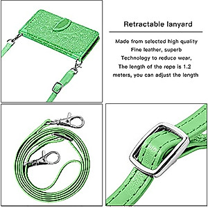 ONV Wallet Case for Oppo Reno 7 SE -1.5M Adjustable Strap Emboss Feather Flip Phone Case Card Slot Magnet Leather Shell Flip Stand Cover for Oppo Reno 7 SE [MZY] -Green