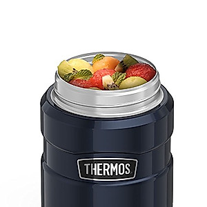 THERMOS Stainless King Vacuum-Insulated Food Jar, 24 Ounce, Midnight Blue
