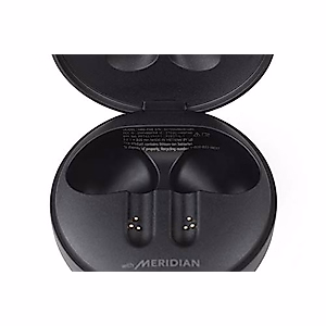 LG TONE Free FN6 - UVnano Kills 99.9% of Bacteria on Speaker Mesh True Wireless Bluetooth Earbuds with Meridian Sound, Dual Microphone, iPhone and Android Compatible, Wireless, Fast Charging, Black