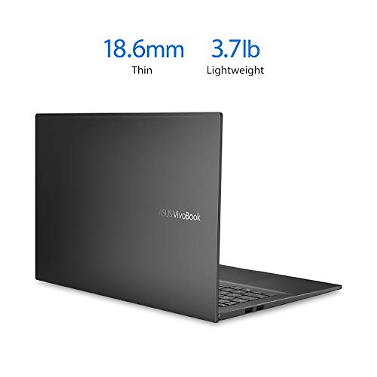 ASUS VivoBook 15 S513 Thin and Light Laptop, 15.6€ FHD Display, AMD Ryzen 5 4500U Processor, 8GB DDR4 RAM, 512GB PCIe SSD, Fingerprint Reader, Windows 10 Home, Indie Black, S513IA-DB51 (Renewed)