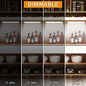 LED Dimmable Under Cabinet Lights, Hardwired Linkable Cabinet Strip Lighting Fixture with Remote&APP Control, 24VDC RGBW Plug in Counter Light Bars for Kitchen Curio Liquor Shelf(RGB+Daywhite)