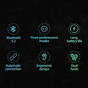 KZ AZ10 Bluetooth V5.2 aptX/TWS + Earbuds Hook with Mic Support/50 Hours Playback and APP Control for Standard 0.75/0.78mm 2PIN Connector