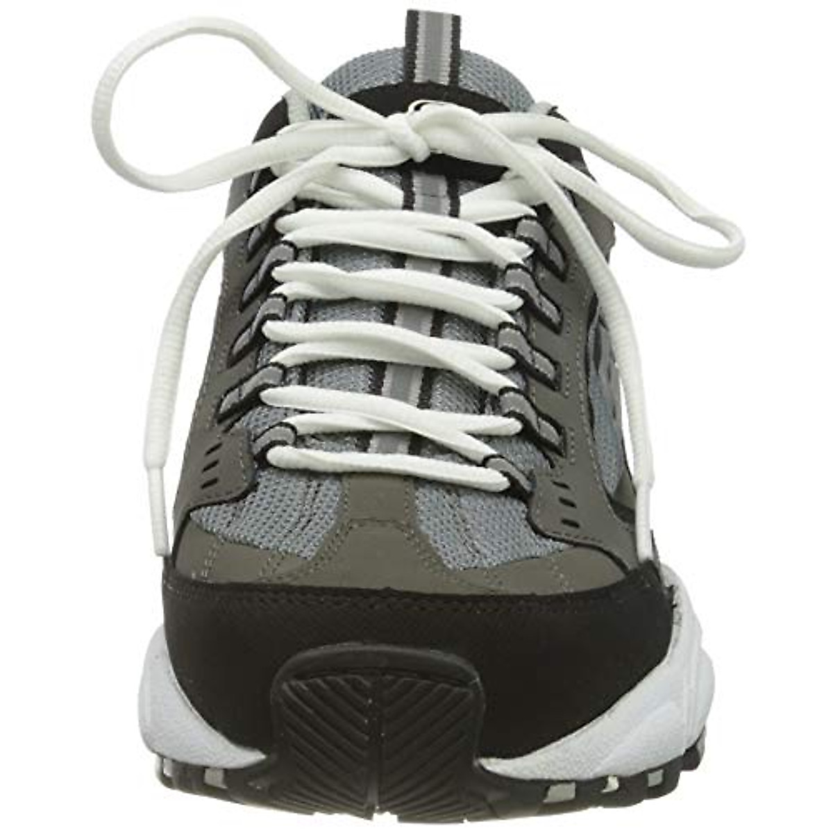 Skechers Sport Men's Stamina Nuovo Cutback Lace-Up Sneaker,Charcoal/Black,11 M US