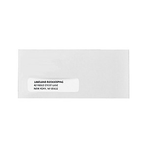 500 No. 10 Self Seal Single Window Security Envelopes -Designed for QuickBooks Invoices and Business Statements - Computer Printed Checks with Strong Peel and Seal Flap - Number 10 Size 4 1/8 X 9 1/2