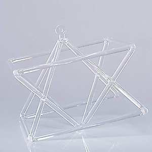 5inch Chakra Optically Clear Quartz Crystal Singing Merkaba Pyramid Healing Musical Instrument