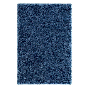 COZYLOOM Large Area Rug, 9x12 Modern Shag Rug Soft Fluffy Large Shaggy Rug for Living Room Bedroom Thick Indoor Carpet Dorm Kids Room Indoor Home Decorative Non-Slip Plush Furry Fur Area Rugs, Navy