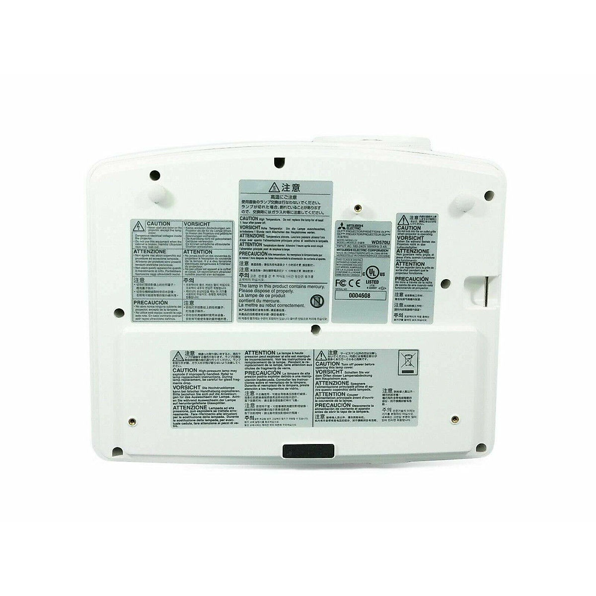 Mitsubishi WD570U 3D Ready DLP Projector - 720p - HDTV - 16:10