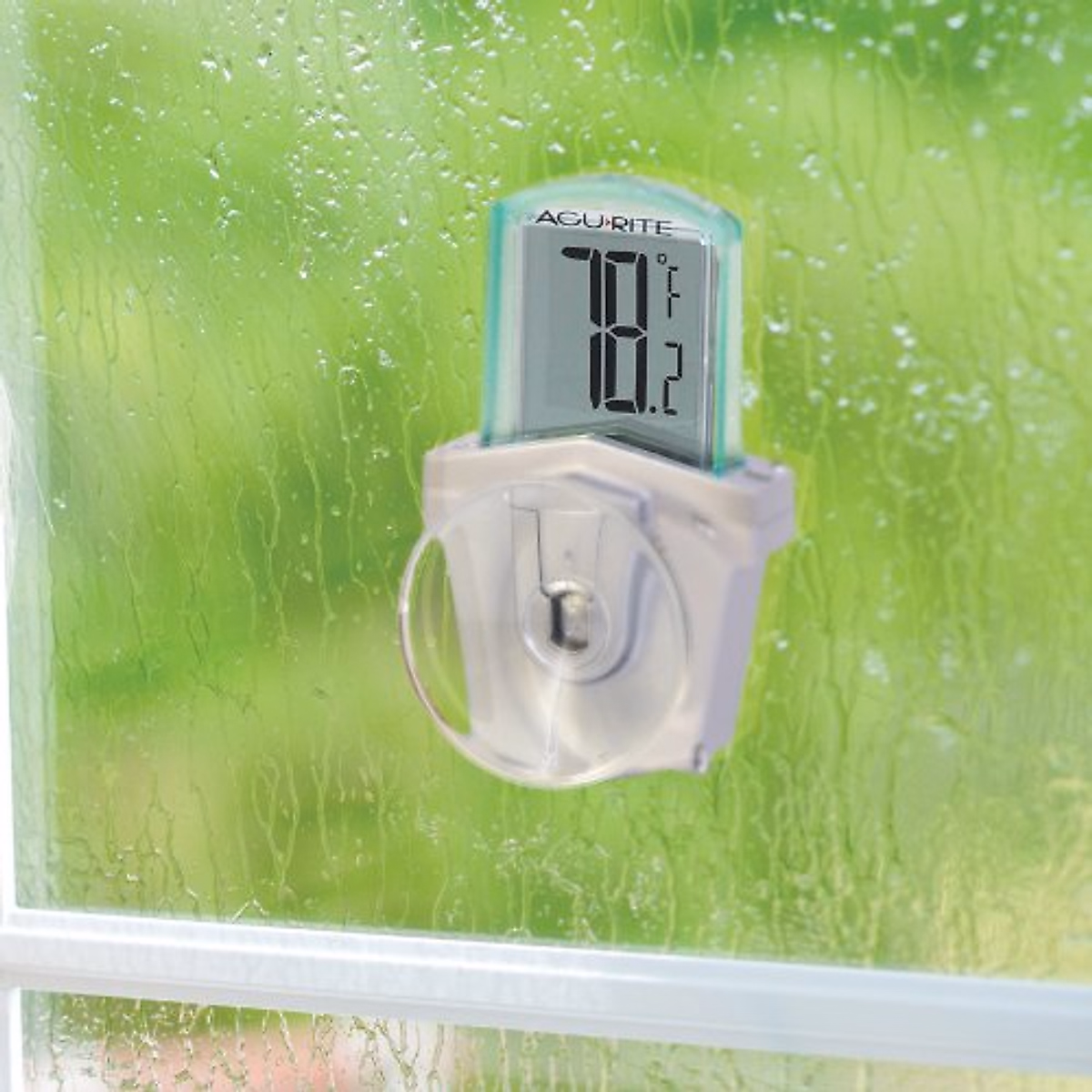AcuRite 00799HDSBA1 00799 Digital Outdoor Window Thermometer, White, 0.2