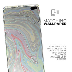 DesignSkinz Marbleized Swirling Colors v2 Protective Vinyl Decal Wrap Skin Cover Compatible with The Samsung Galaxy S20 (Screen Trim & Back Glass Skin)