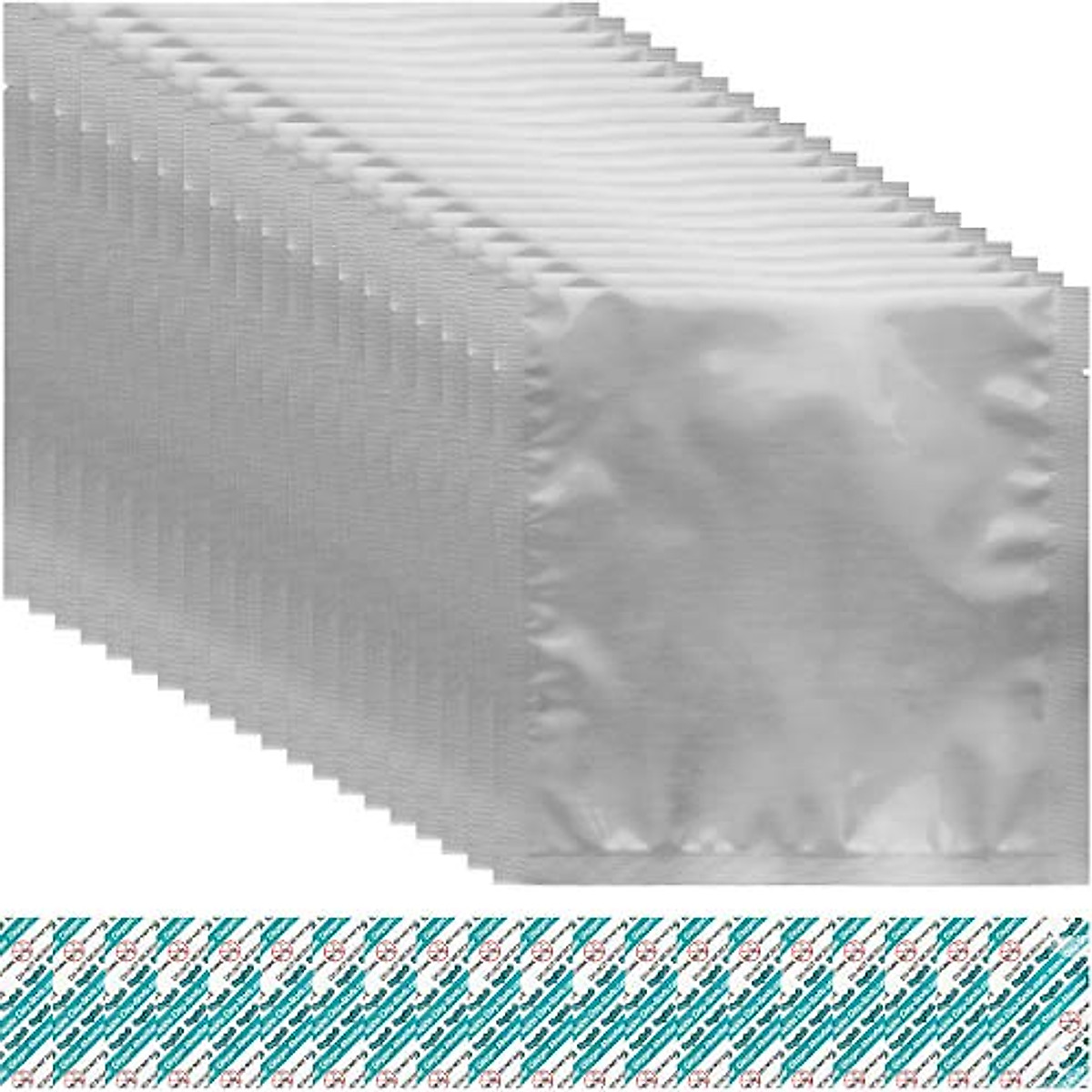 20 Pack of Mylar 8x8 Bags & 20 Pack of Oxygen Absorbers