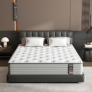 Full Size Mattress 12 inch Colchones Full Memory Foam Mattress Full Mattress in a Box Hybrid Mattress Medium Firm/Fireproof Grade III Anti Pilling/Extra Lumbar Support/Pressure Relief/Certi PUR-US