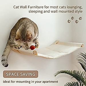 Yehnna Cat Hammock Wall Mounted Cat Shelves, Cat Wall Shelf, Cat Wall Shelves, Cat Wall Furniture, Cat Wall Bed Cat Perches for Sleeping