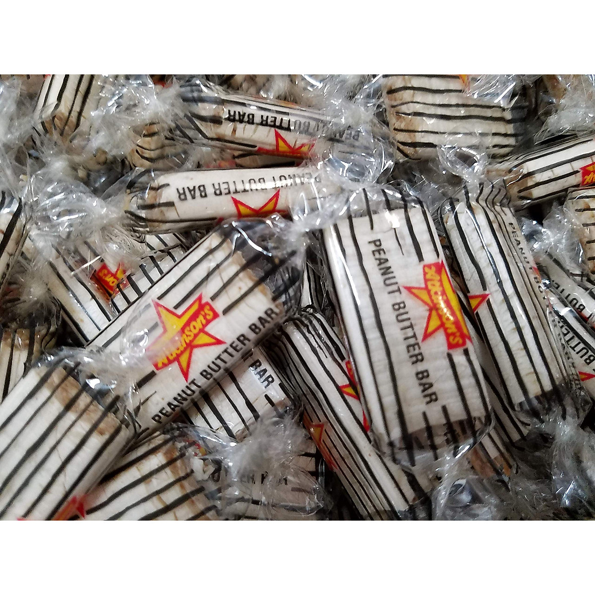 Peanut Butter Bars - Delicious Individually Wrapped 1.5 lbs Bulk Frosted Coated Candy