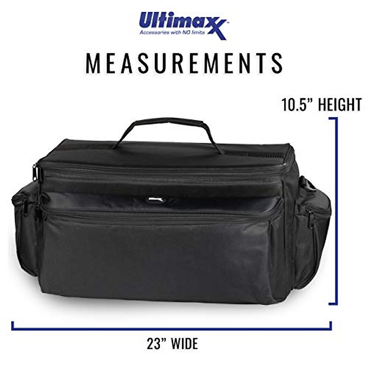 Ultimax’s Extra Large, Water-Resistant Gadget Bag Compatible With Camcorders and Accessories for Panasonic AG-AC160, AC30, AC90A, AC130A, AF100, HVX200, UX90, UX, 180HC-X1000, HC-X1, And More