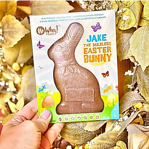 Vegan, Gluten Free Jake The Milkless Chocolate Easter Bunny | Allergy Friendly | Dairy Free, Nut Free, Peanut Free, Soy Free, Gluten Free | No Whey Foods