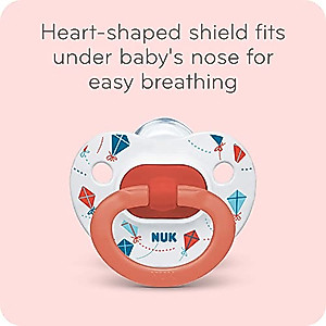 NUK Orthodontic Pacifiers, 0-6 Months, 5-Pack