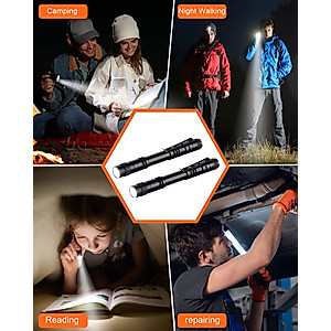 Vinsot 20 Pcs LED Pocket Flashlight Mini Small Handheld Pen Light Bulk Flashlight Tactical Torch with Clip LED Pen Pocket Light for Police Camping Outdoor Inspection Security (5.12 Inch)