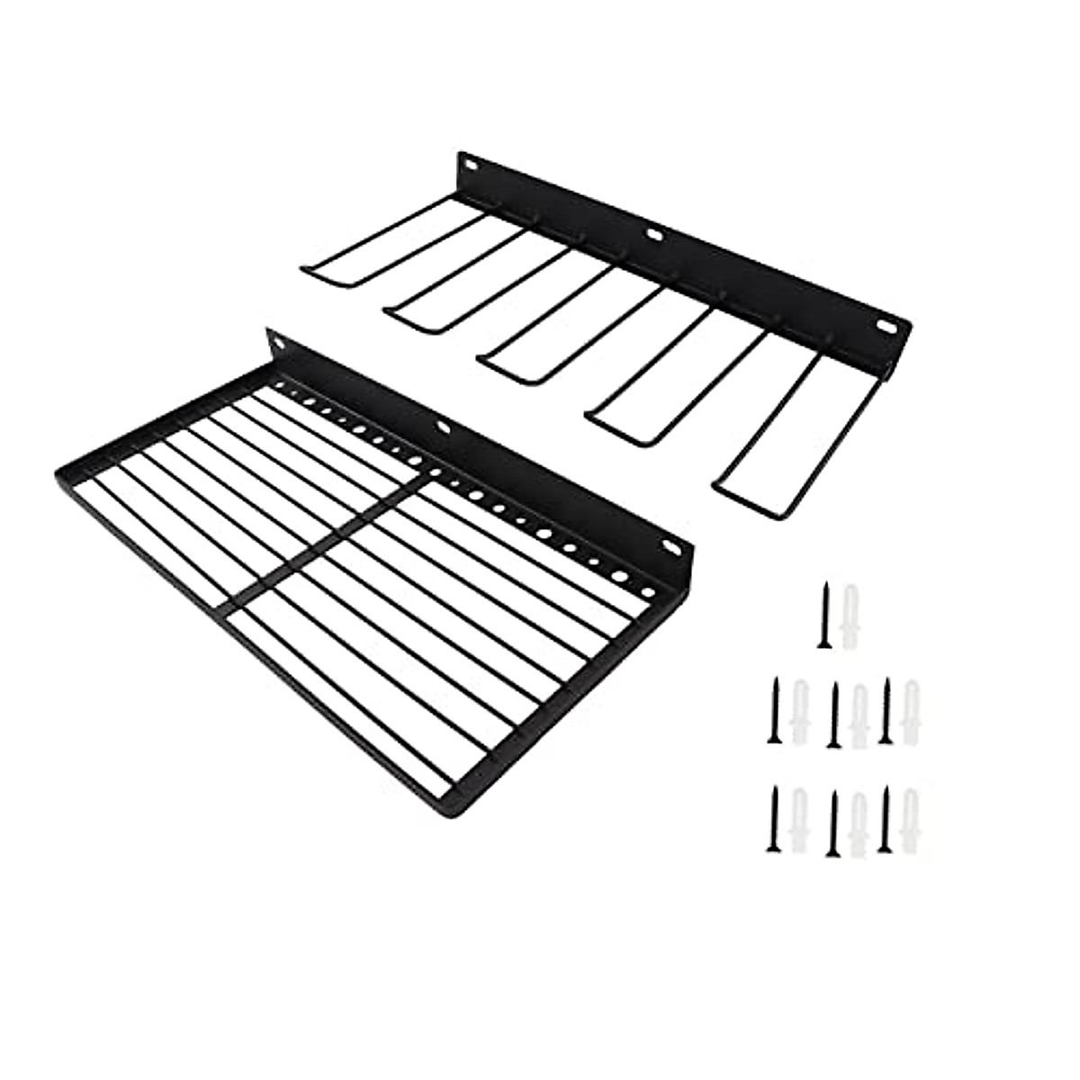 Power Tool Organizer, Garage Tool Storage Rack Wall Mount Heavy Duty Metal Tool Shelf Space Saving Drill Holder Can Hold 4 Power Drill Tools for Home, Garage, Workshop