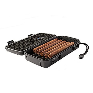 Pardo Cigar Humidors with Humidor Hygrometer - Holds up to 5 Cigars - Airtight, Waterproof, Sturdy & Durable Travel Humidor Cigar Box - Cigar Case & Cigar Boxes Ideal as Gifts for Men