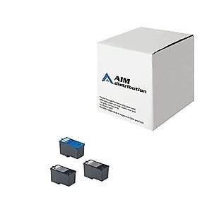 AIM Compatible Replacement for Dell 966/968/A966/A968 Inkjet Combo Pack (2-BLK/1-CLR) (Series 7) (2B1C968)