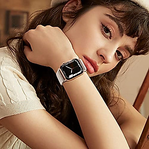 Stretchy Solo Loop Bands Compatible with Apple Watch Band 42mm 44mm 45mm 49mm, Braided Elastic Weave Nylon Women Men Wristbands Straps for iWatch Series Ultra/8/7/6/5/4/3/2/1/SE, 6 Pack