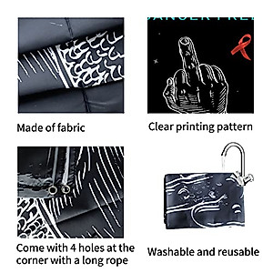 Fuck Cancer Door Banner, Cancer Free Party Door Banner Decorations, I Kicked Cancer's Ass Door Cover Party Decorations