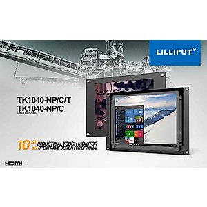 LILLIPUT 10.4" TK1040-NP/C/T-B 5-Wire resisitive 4:3 HDMI Open Frame Touch Screen
