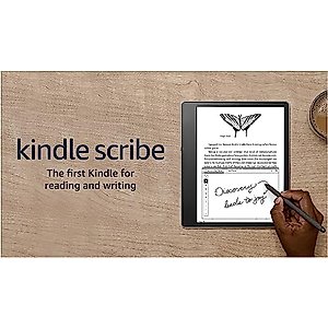 Kindle Scribe (32 GB) the first Kindle for reading, writing, journaling and sketching - with a 10.2” 300 ppi Paperwhite display, includes Premium Pen