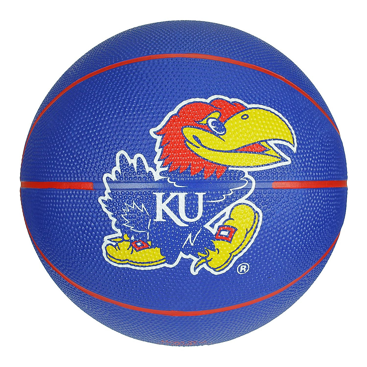 adidas NCAA Kansas Jayhawks Official Men's Team Logo and Colors Basketball, Size 7