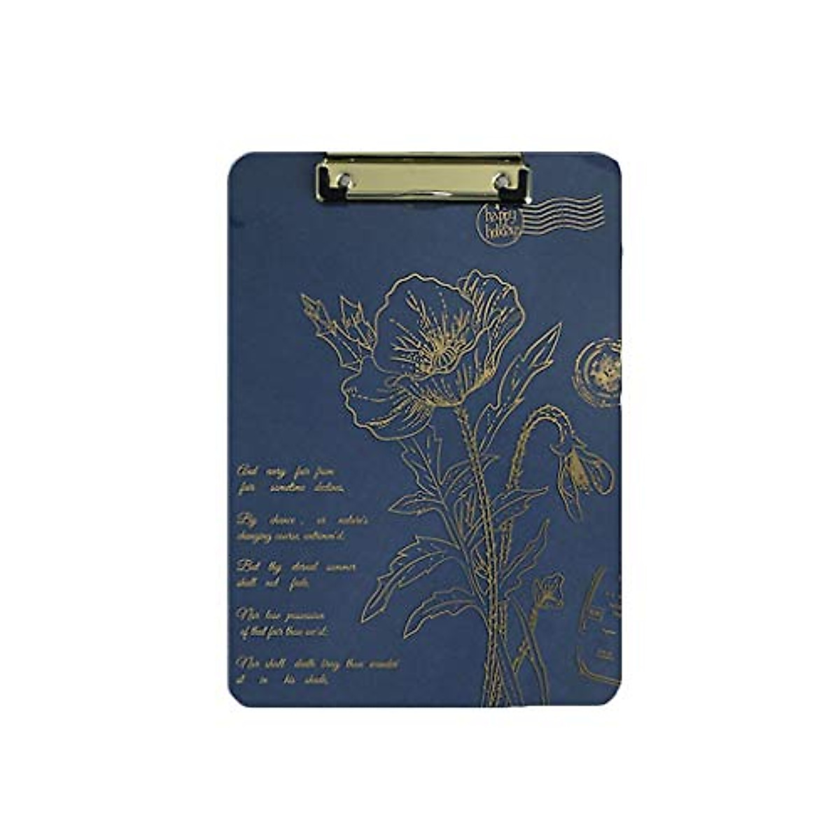 stores Clipboard Word Pad Hangable Design Clipboard Stationery Test Paper Clip Drawing Board Exam Pad Word Board File Clip (Color : E)